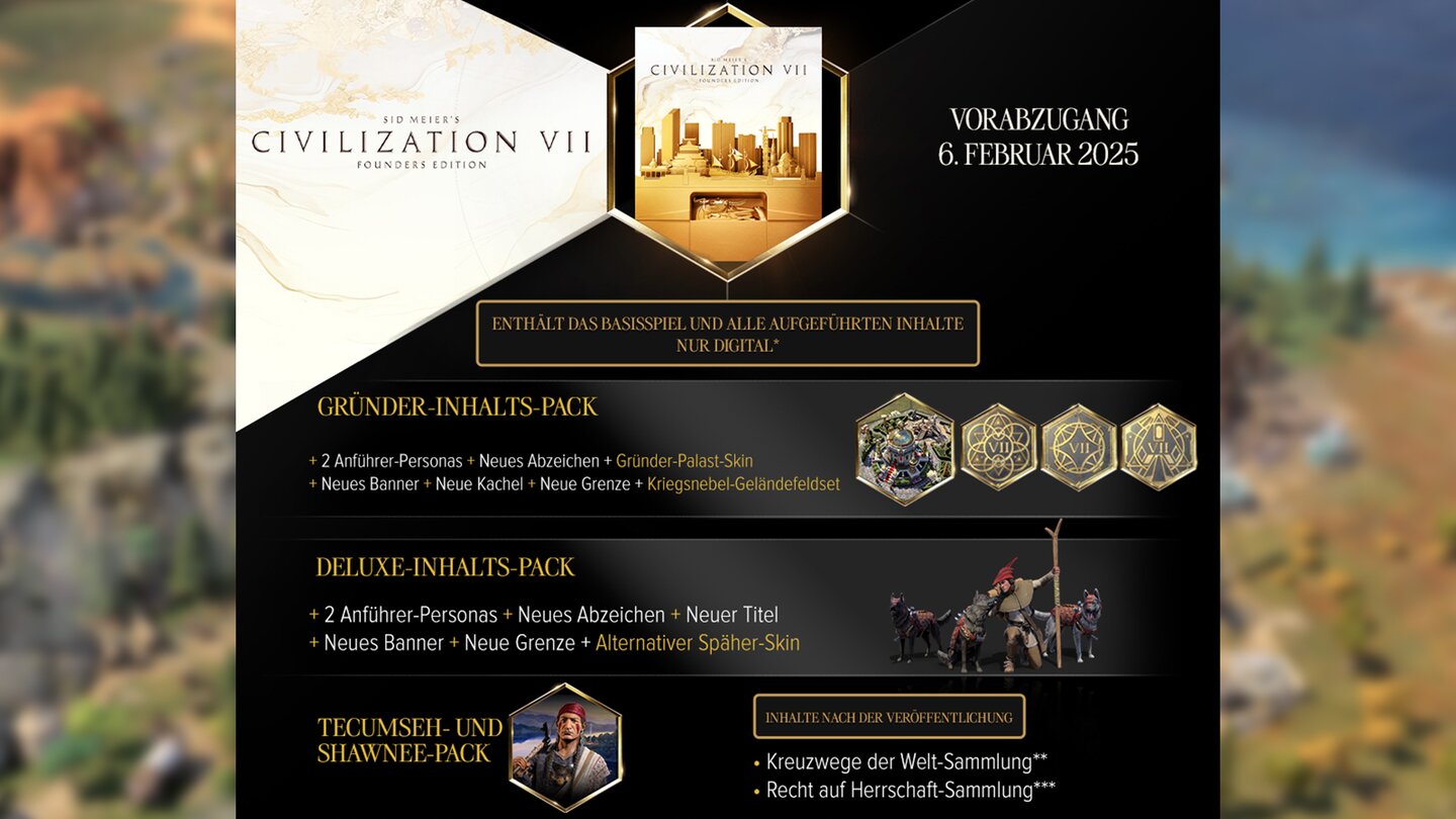 Alle Editionen von Civilization 7: Was Founder-, Deluxe- und ...