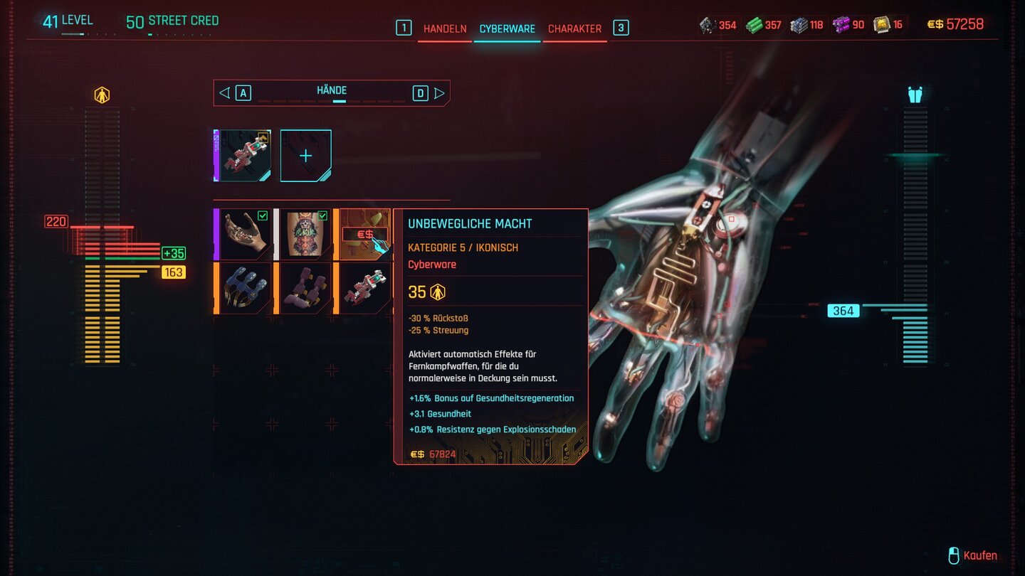 Das ist die beste Cyberware in Cyberpunk 2077 nach Update 2.0 und ...