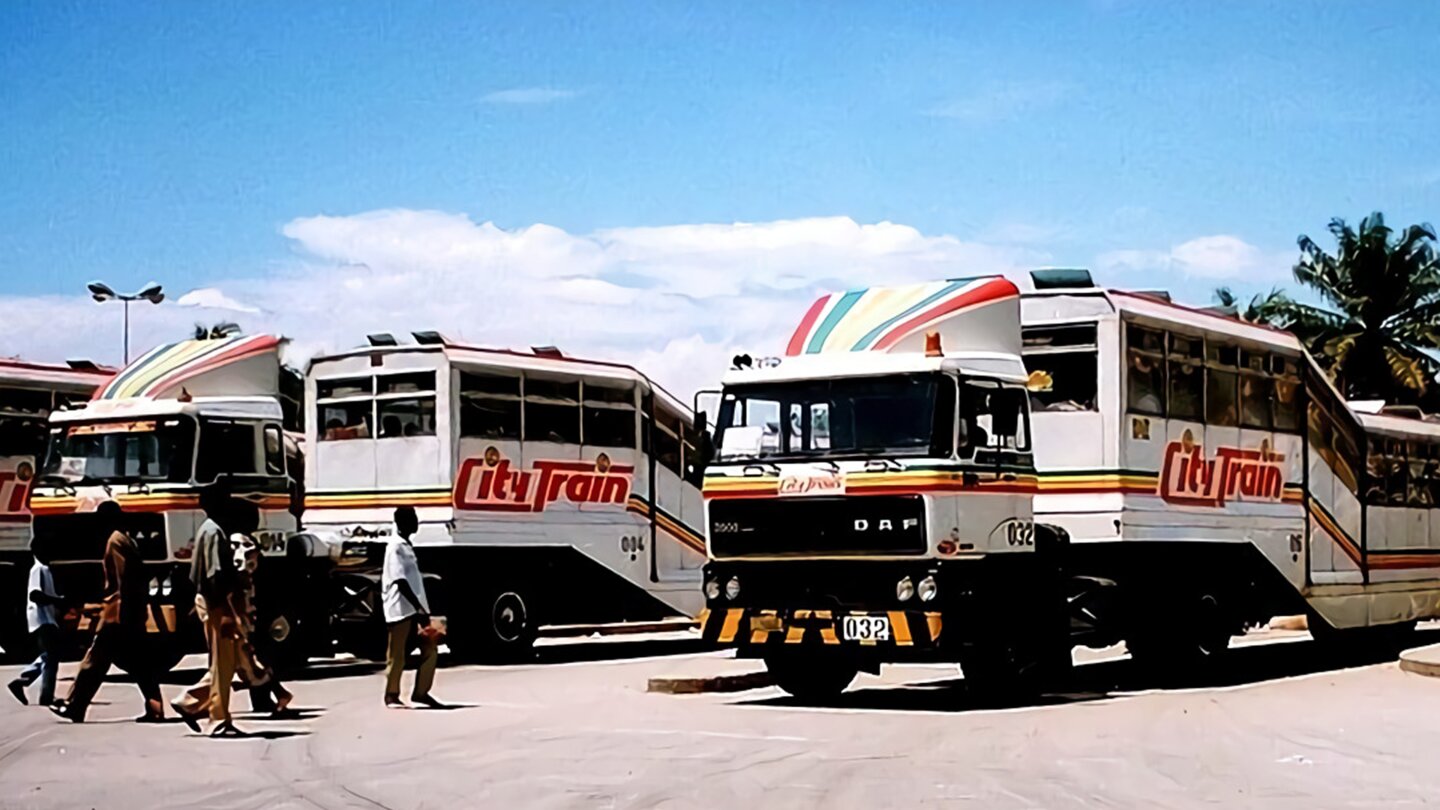 By far the longest bus in the world is 34 years old, 32 meters long and ...