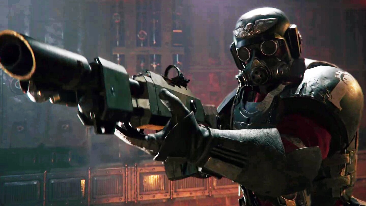 Im Gameplay-Trailer zu Warhammer 40K Darktide heißt es: Vier gegen die ...