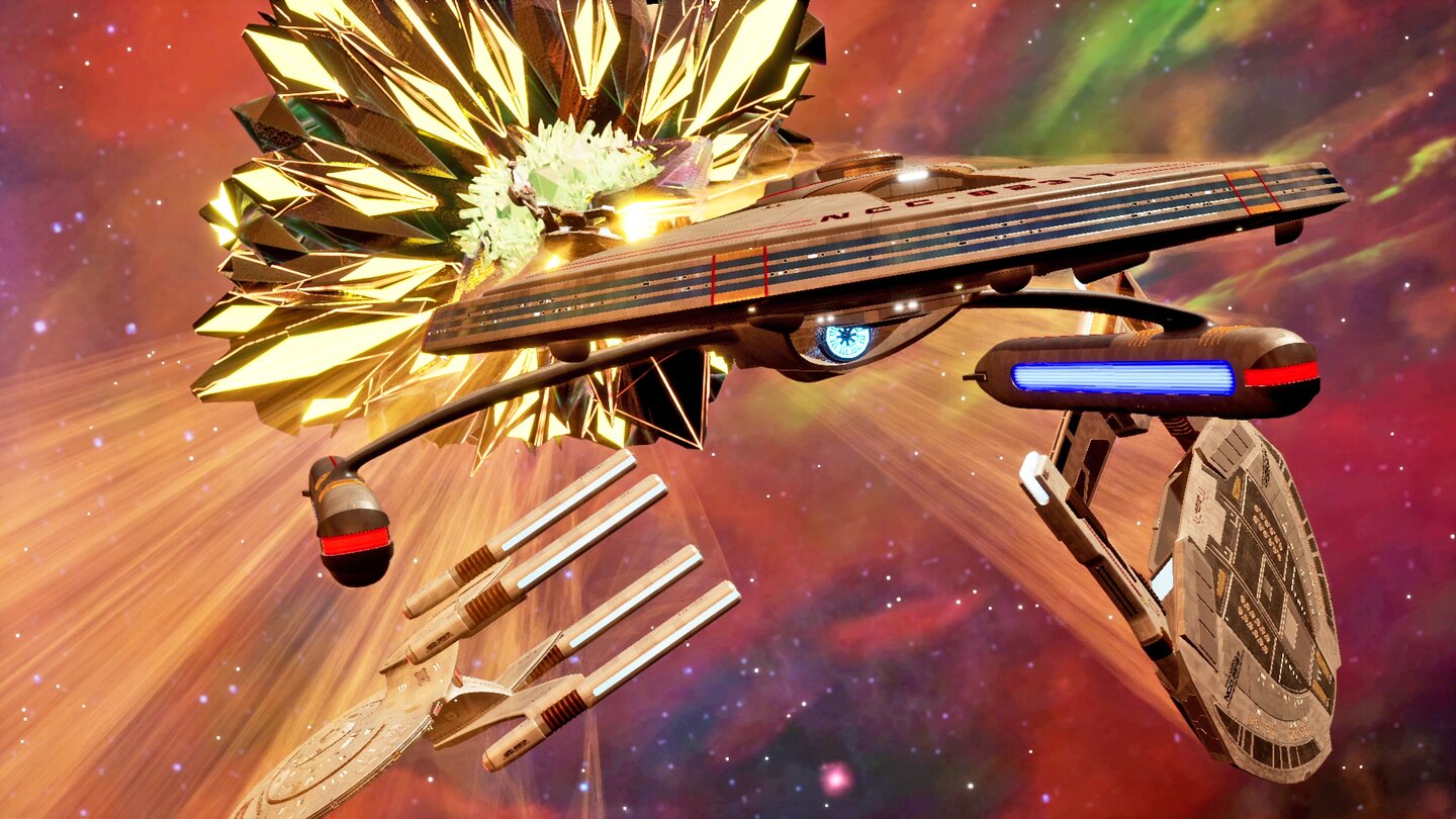In der großen Raumschlacht von Star Trek: Resurgence hilft uns ein ...
