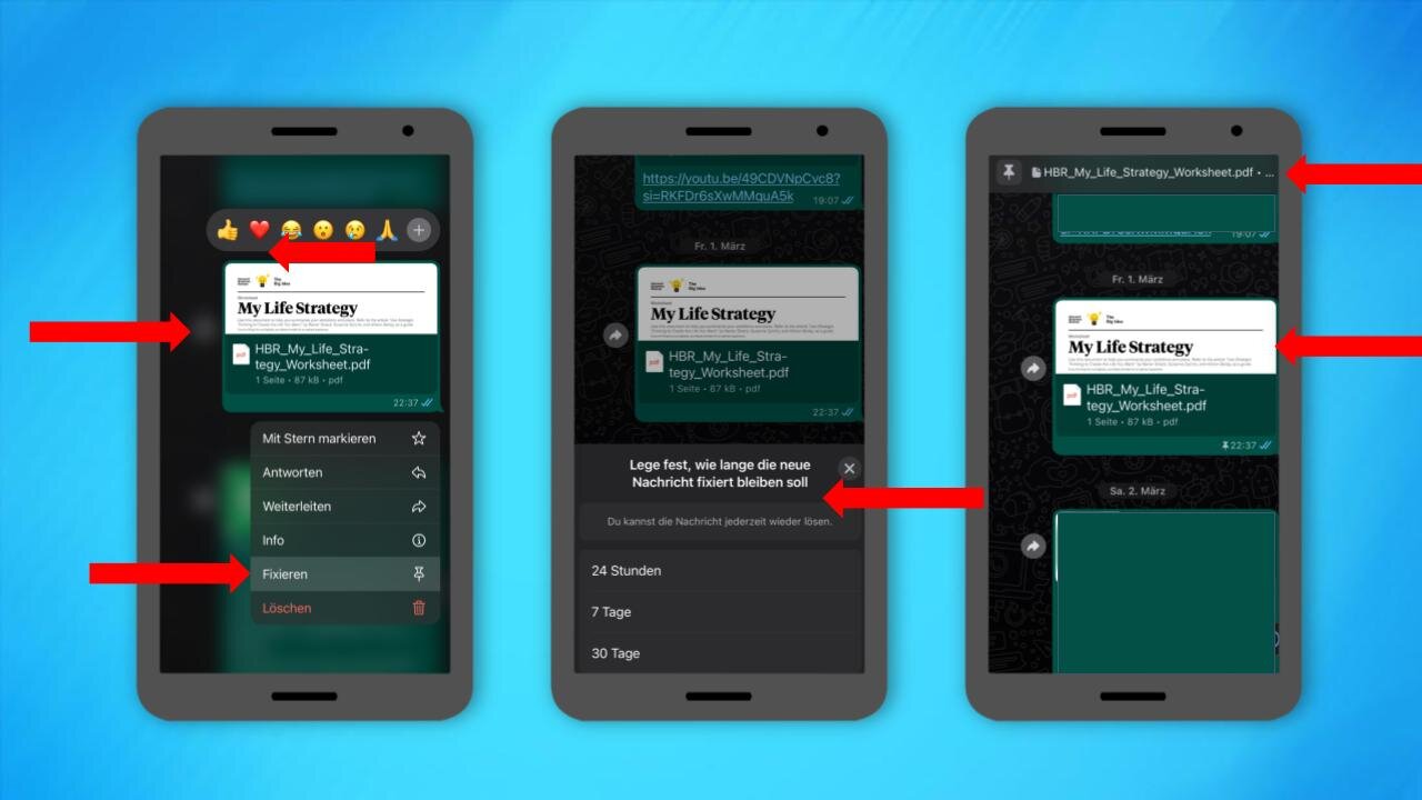 WhatsApp: Nachrichten anheften - so geht's