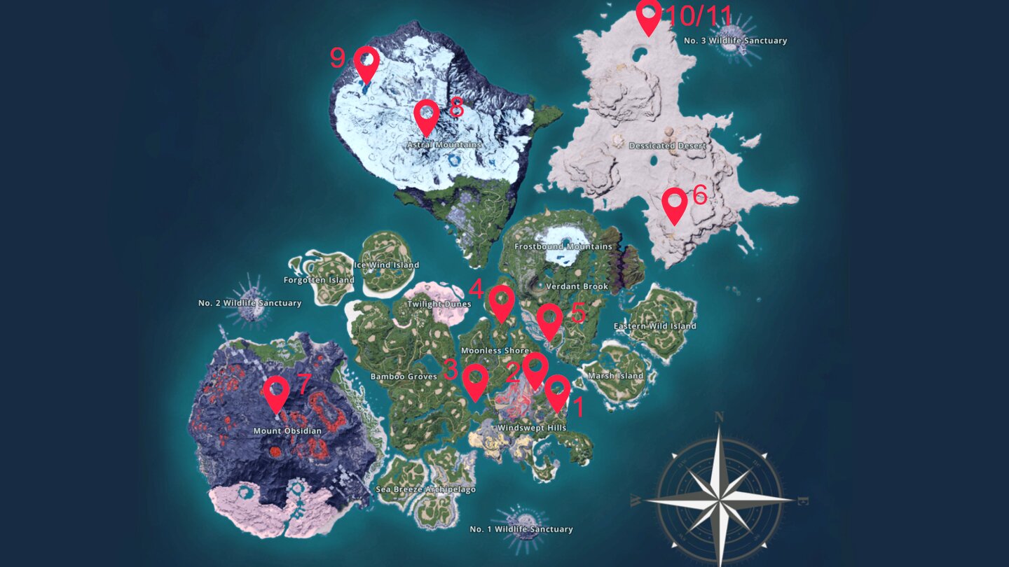 Alle legendären Baupläne in Palworld: Fundorte für die Legendary ...