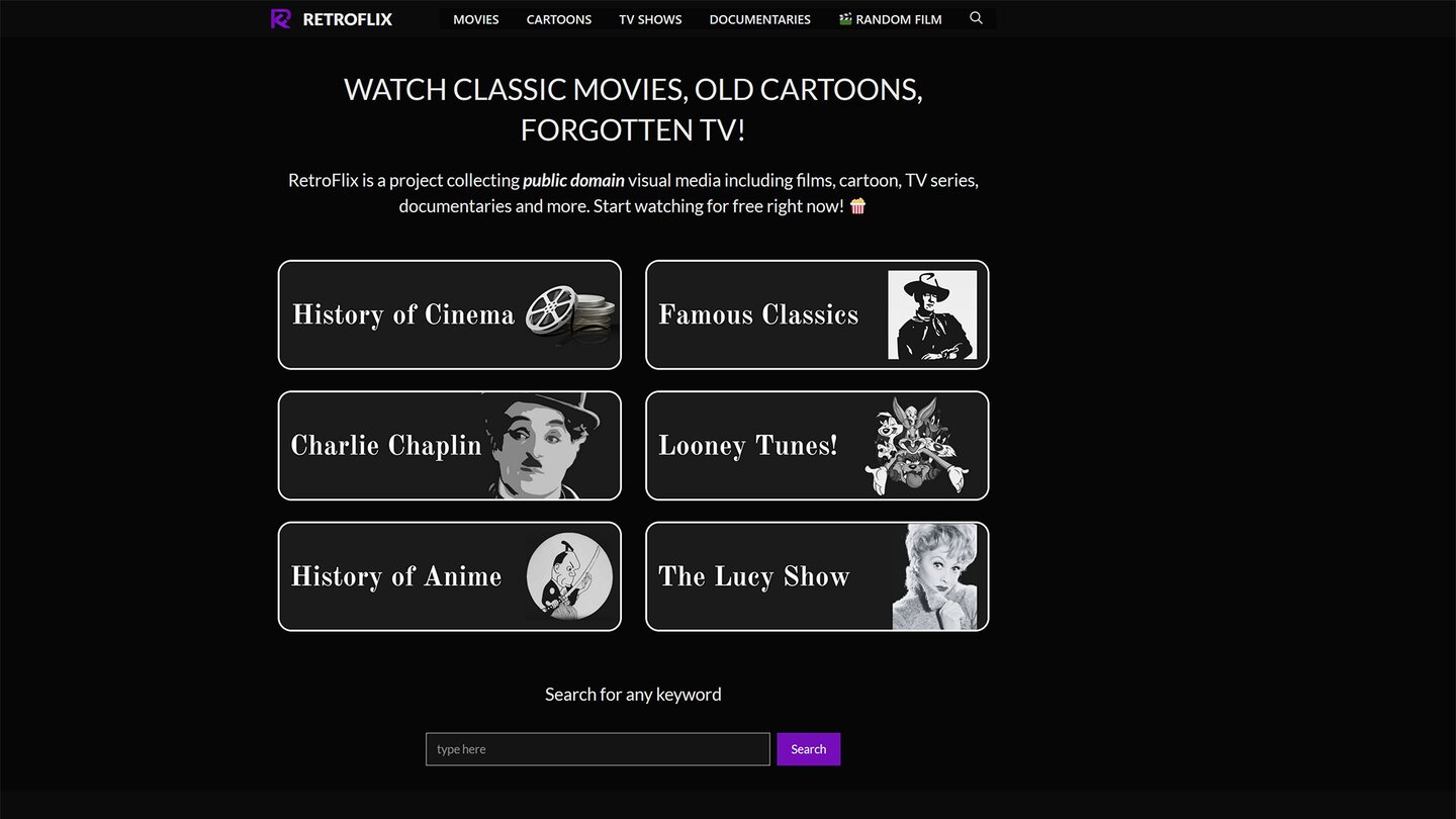 Klassiker, Cartoons & Co.: Ein Streaming-Dienst bietet tausende Serien und Filme kostenlos an