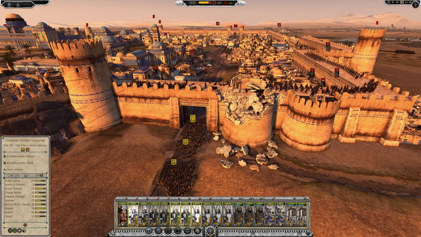 Total War in Mittelerde: Wir erobern eine Stadt mit der Elite Gondors ...