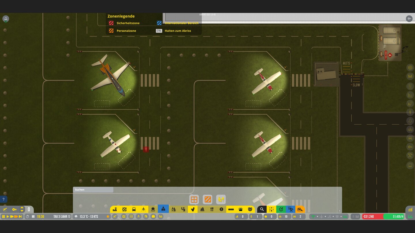 Airport CEO - Screenshots zur Wirtschaftssimulation