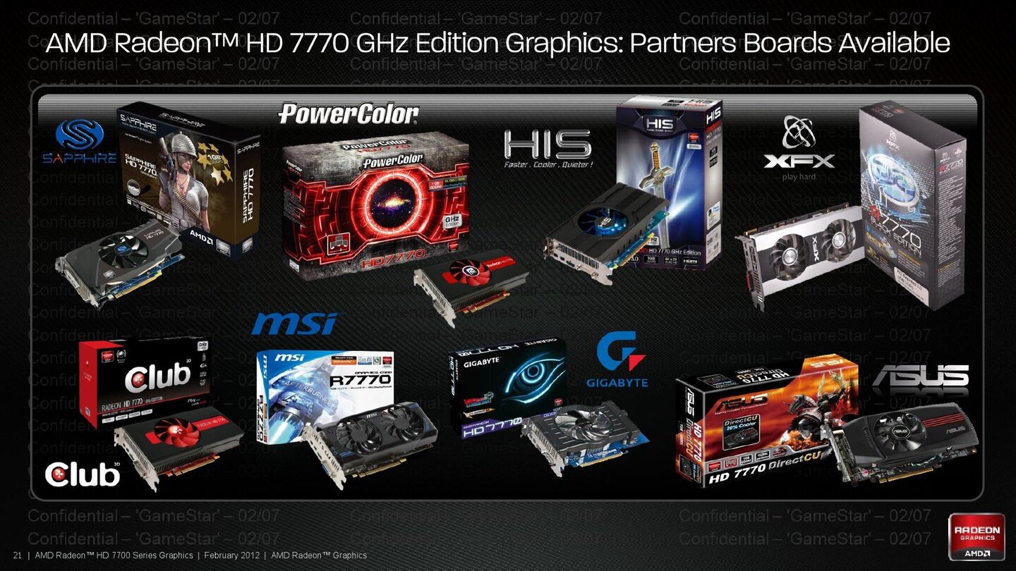 AMD Radeon HD 7700 - Hersteller-Präsentation