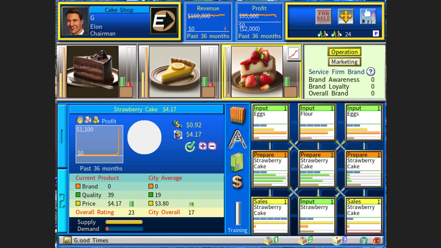 Capitalism Lab - Screenshots zur Wirtschaftssimulation