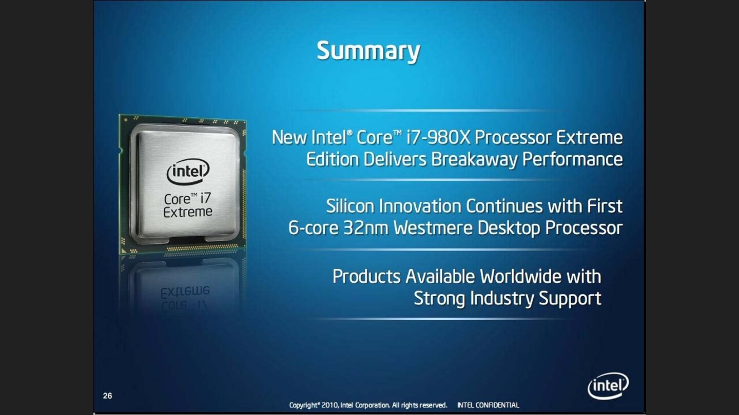 Intel Core i7 980X - Herstellerpräsentation