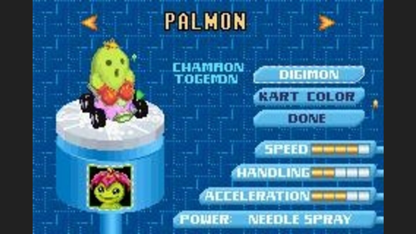 Digimon Racing Game Boy Advance