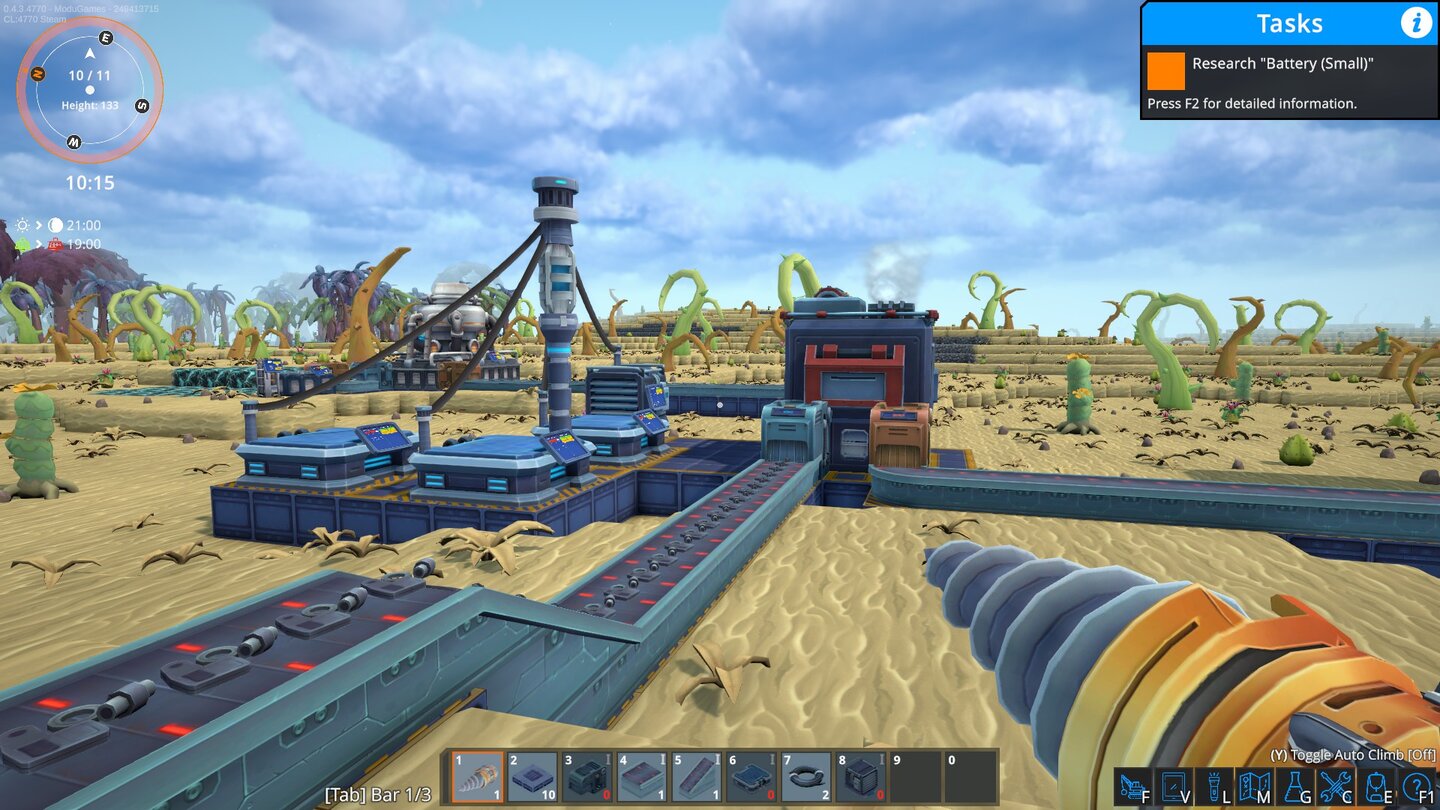 Foundry - Screenshots zum Aufbauspiel mit Satisfactory-Anleihen