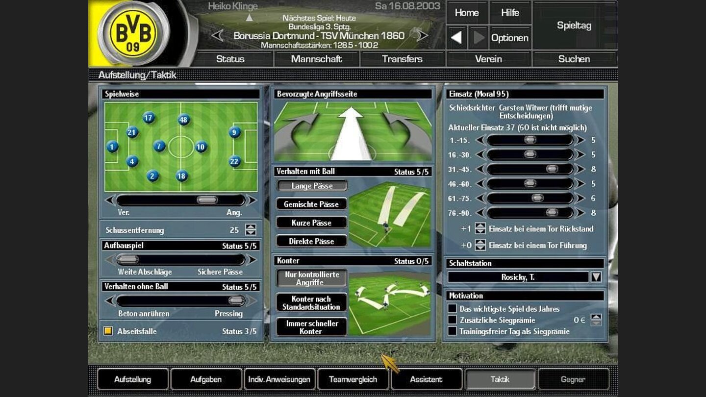 Fußball Manager 2004 - Screenshots