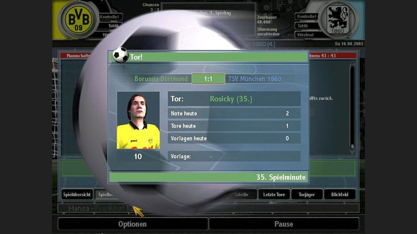 Fußball Manager 2004 - Screenshots