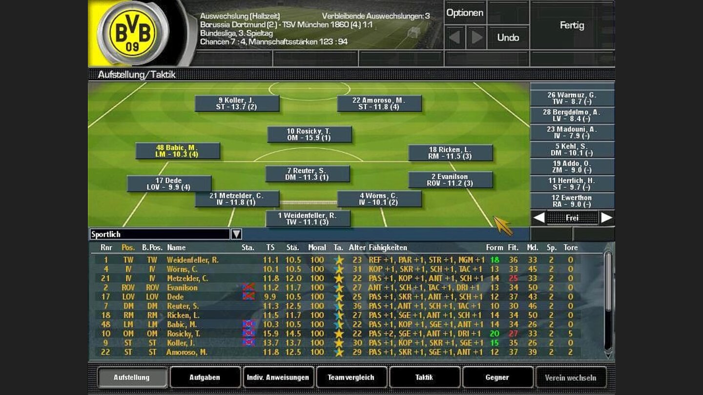 Fußball Manager 2004 - Screenshots