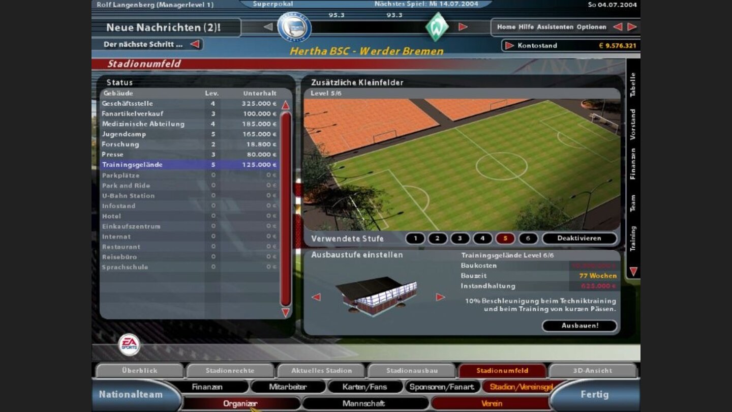 Fußball Manager 2005 - Screenshots