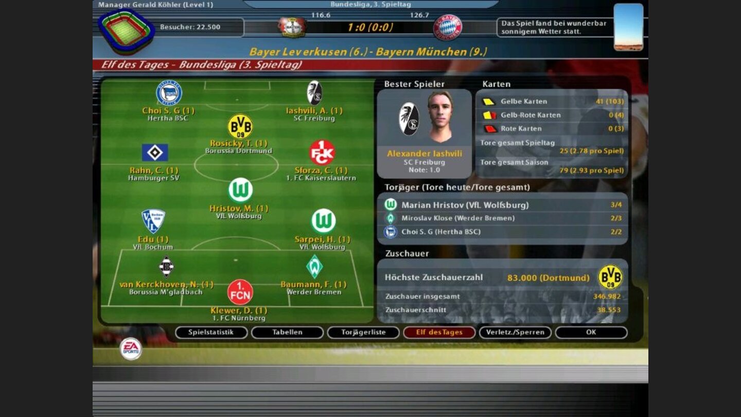 Fußball Manager 2005 - Screenshots