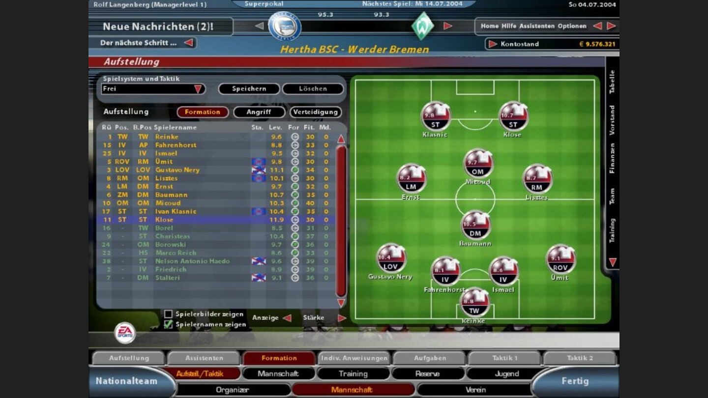 Fußball Manager 2005 - Screenshots