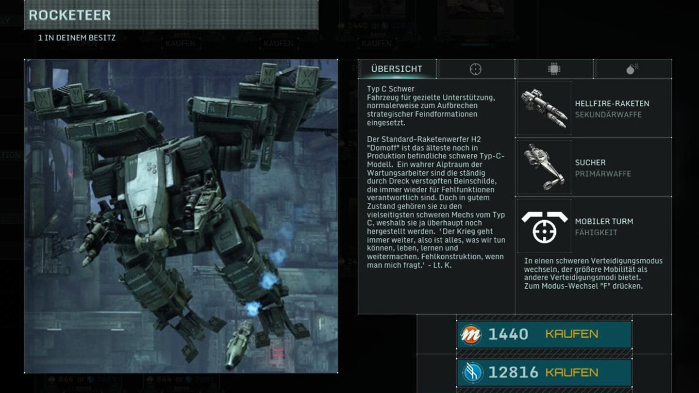 Hawken - Mechs im Überblick