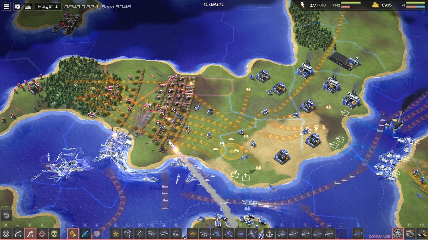 Line War - Screenshots zum Echtzeitstrategiespiel