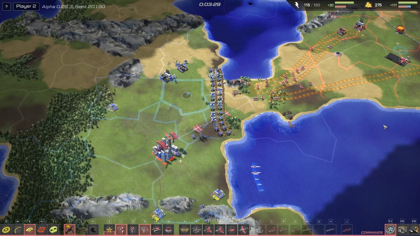 Line War - Screenshots zum Echtzeitstrategiespiel