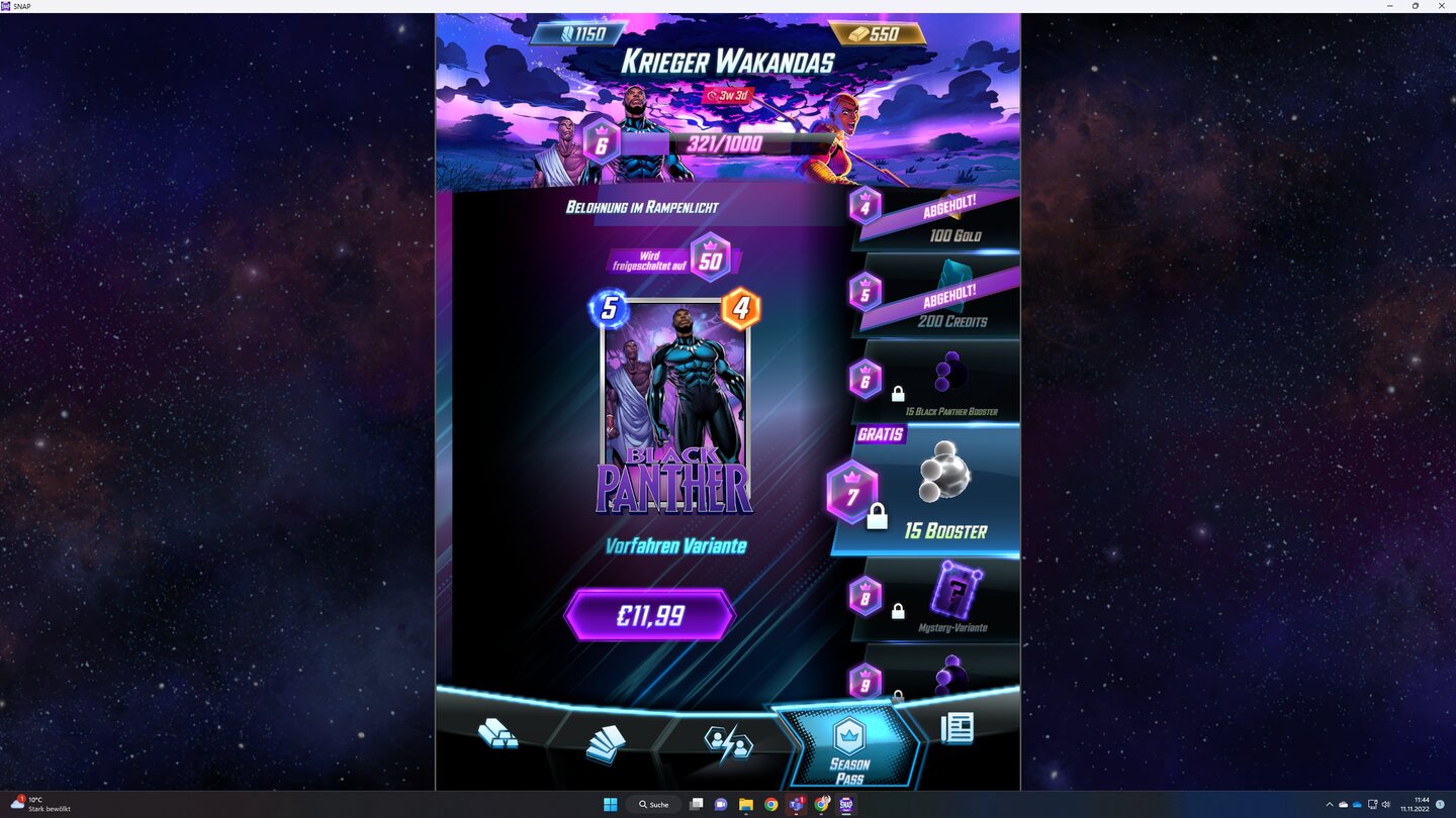 Marvel Snap - Screenshots aus der Steam-Version