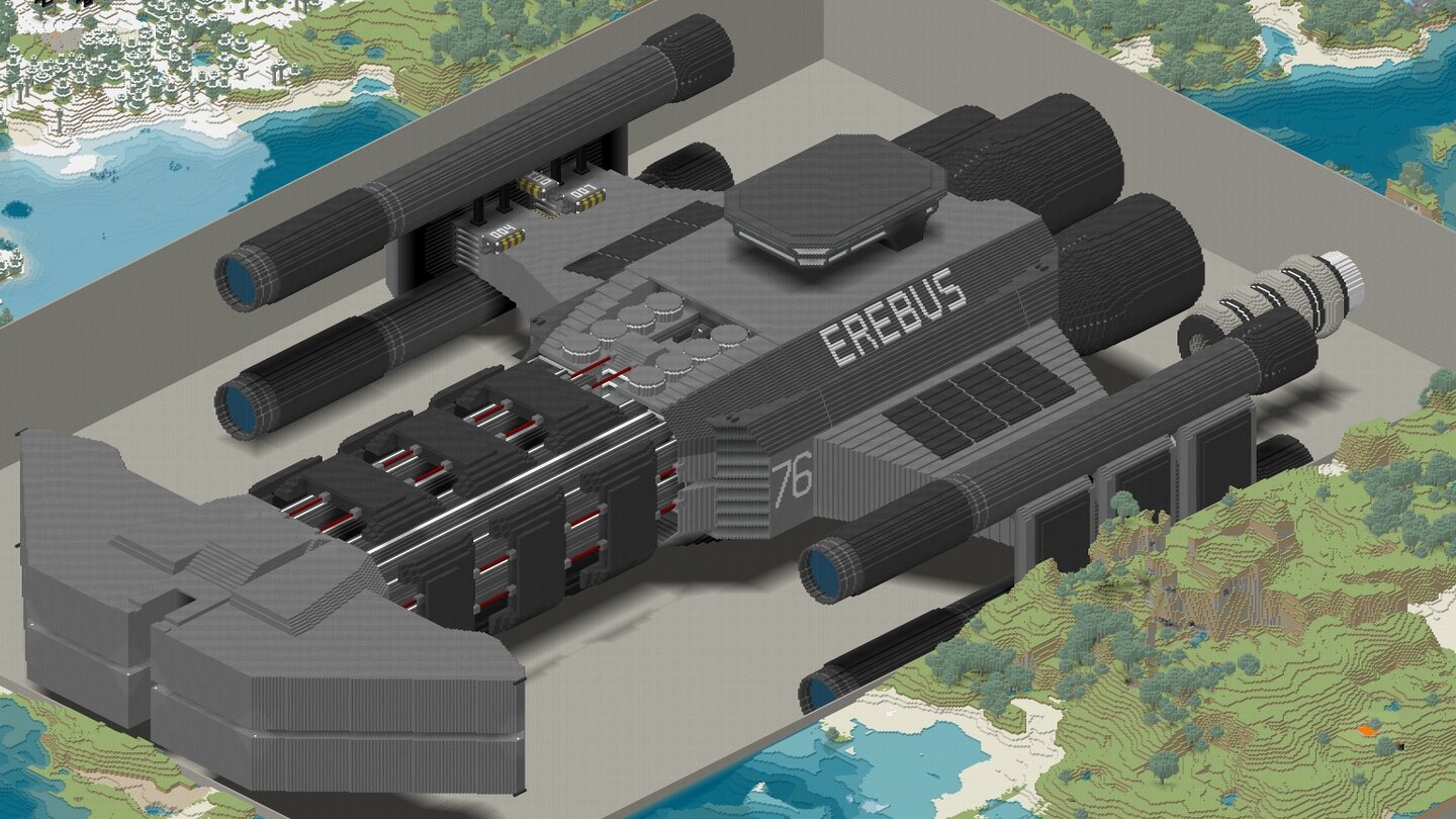 Minecraft-Großprojekte - Battlecruiser aus Starcraft 2