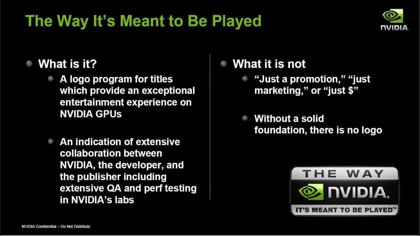 Nvidia The Way It's meant to be played