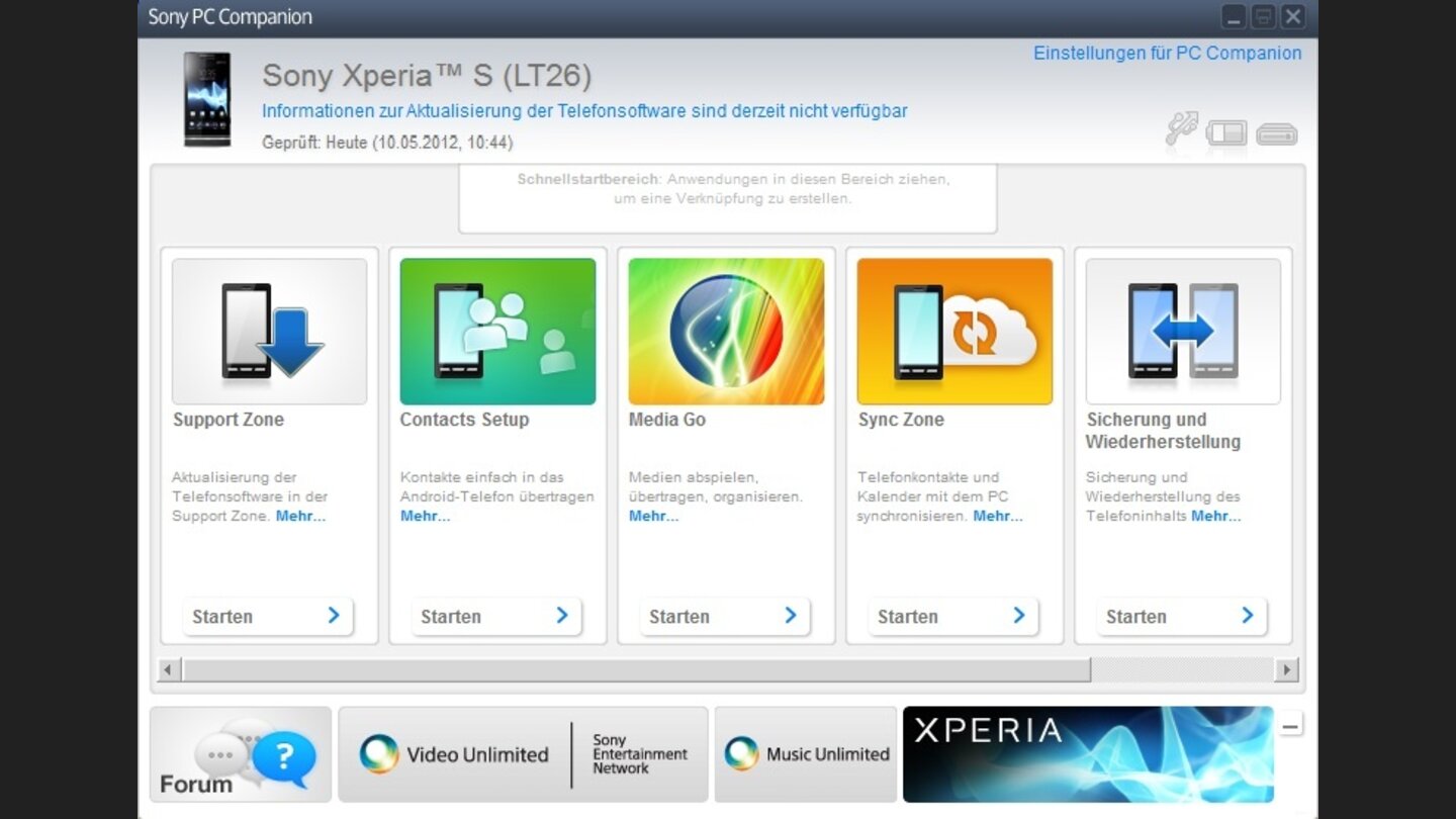 Sony PC Companion - Screenshots