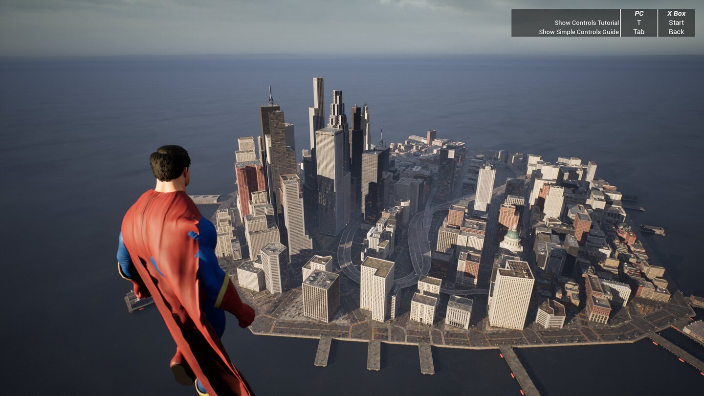 Superman in der Unreal Engine 5 - Screenshots aus der hübschen Techdemo