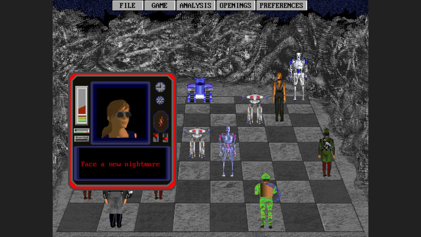 Terminator 2: Chess Wars - Screenshot zur Schachspiel-Gurke