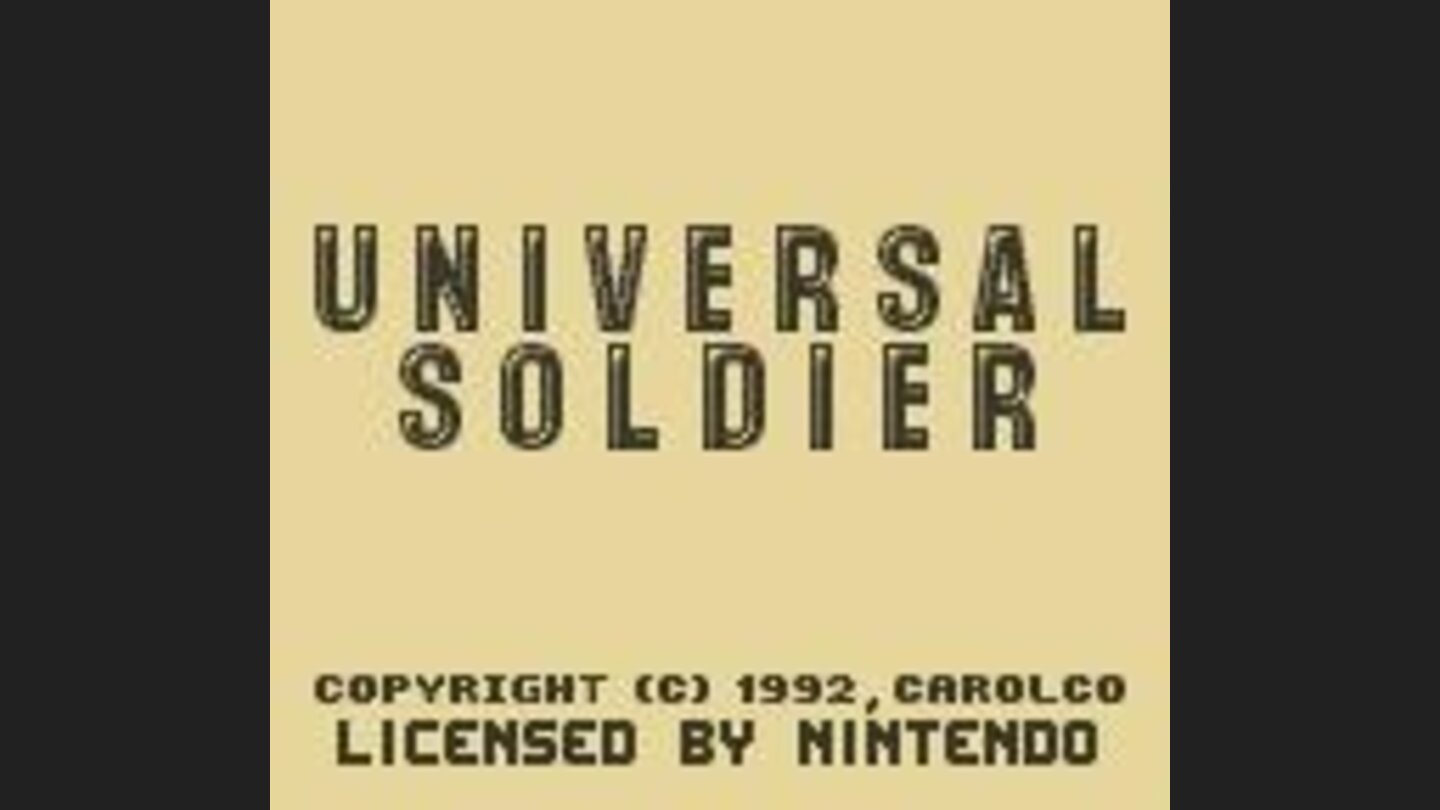 Universal Soldier Game Boy
