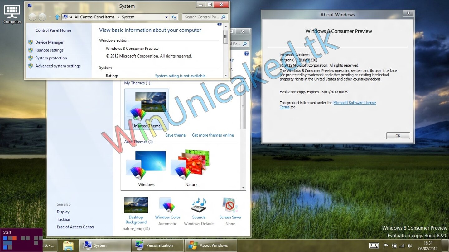 Windows 8 - Screenshots der Beta-Version Build 8220