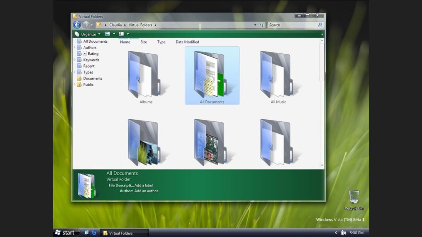Windows Vista Beta 1