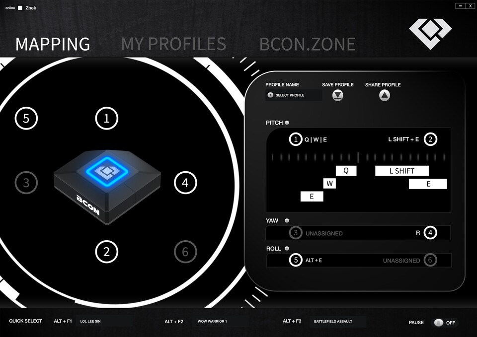 Bcon Fußcontroller - Eingabegerät für die Füße