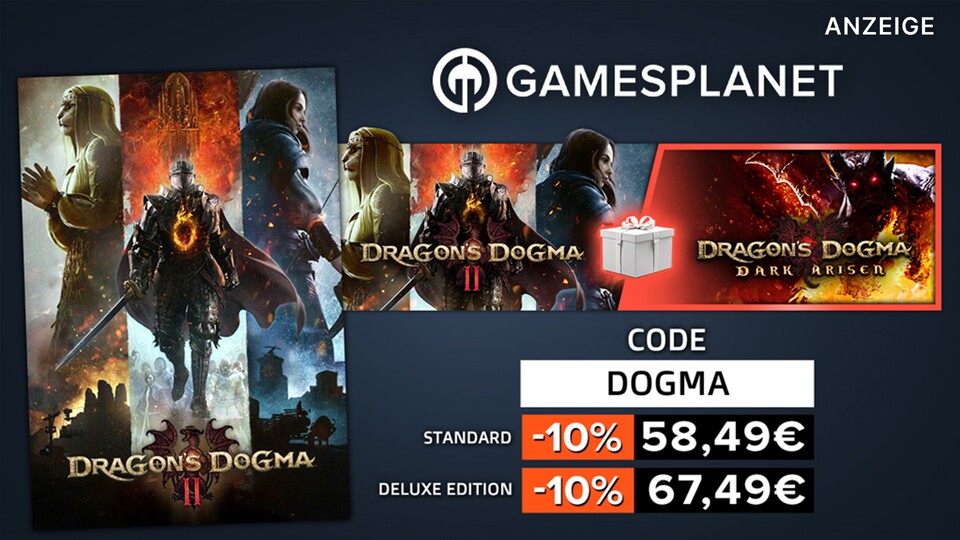 Bestellt euch jetzt Dragon's Dogma 2 vor und bekommt den ersten Teil kostenlos dazu!