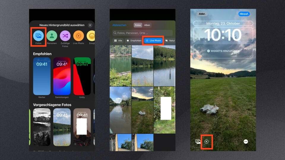 iOS 17 Live Wallpaper auf dem iPhone erstellen - So geht’s