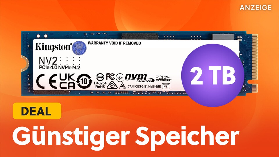 Bestpreis für 2TB SSD-Speicher! Auf Amazon gibt’s die NV2 von Kingston ...