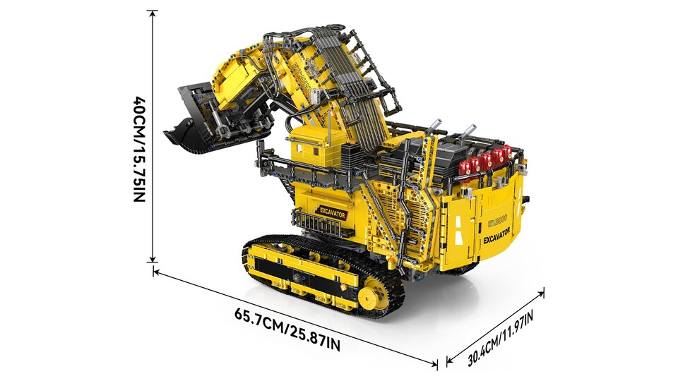 Der größte Raupenbagger auf Amazon hat mehr Teile als der LEGO Liebherr ...