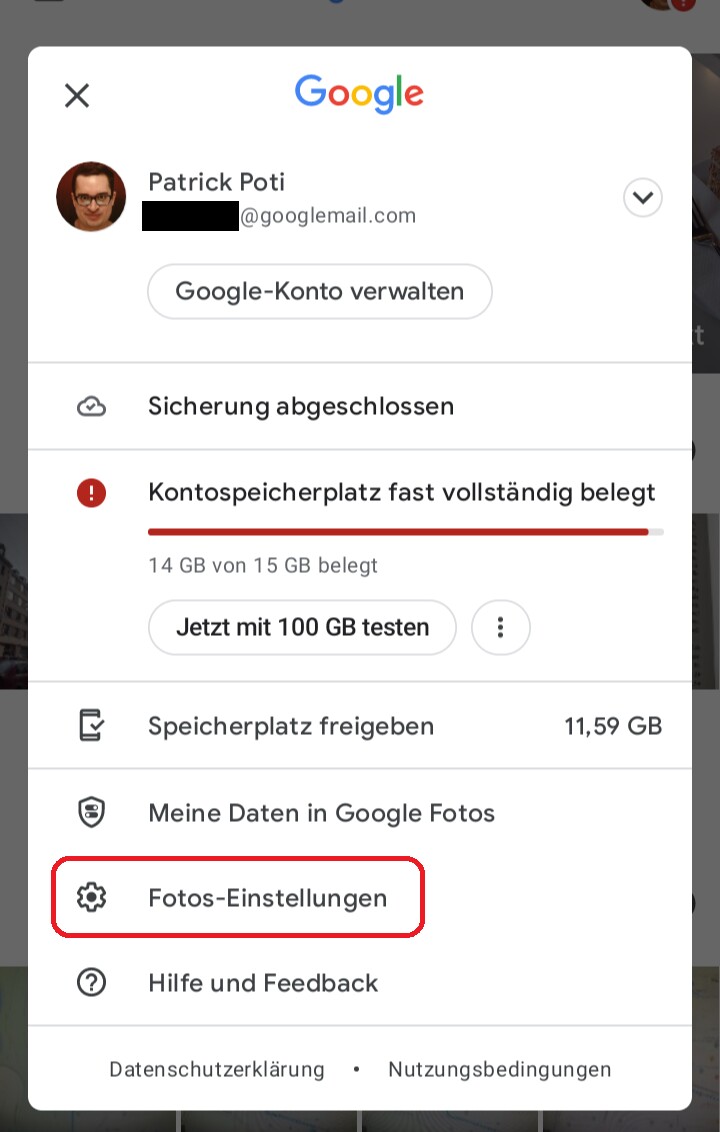 We guide you through Google Photos step by step - Royals Blue