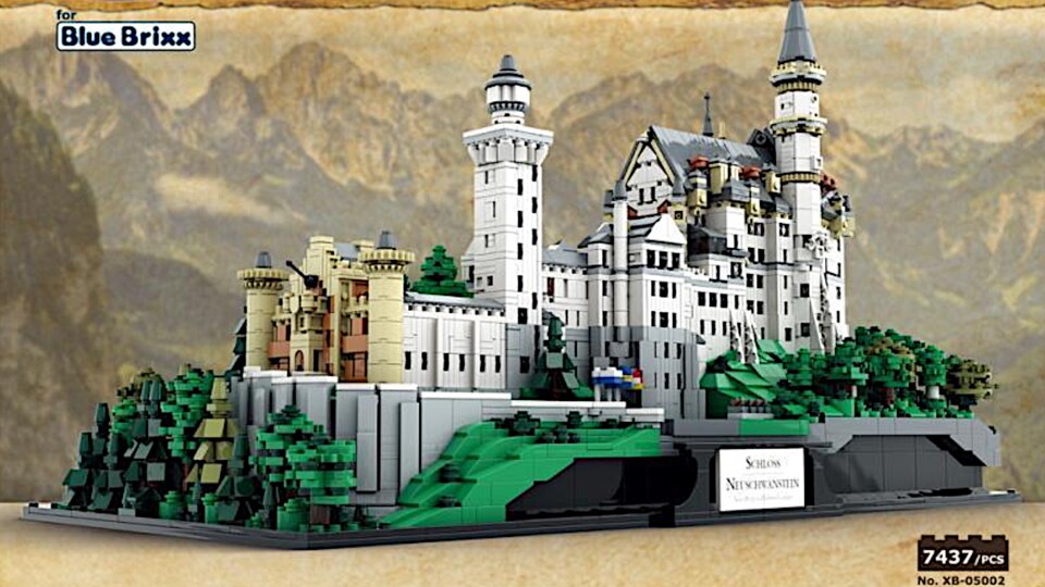 Das legendäre Schloss Neuschwanstein von Lego soll eigentlich fast 300 ...