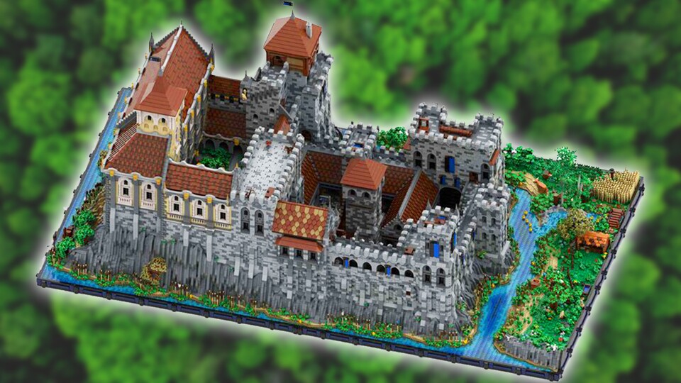 Diese Burg ist sogar größer als ich! Weder LEGO noch BlueBrixx würden ...