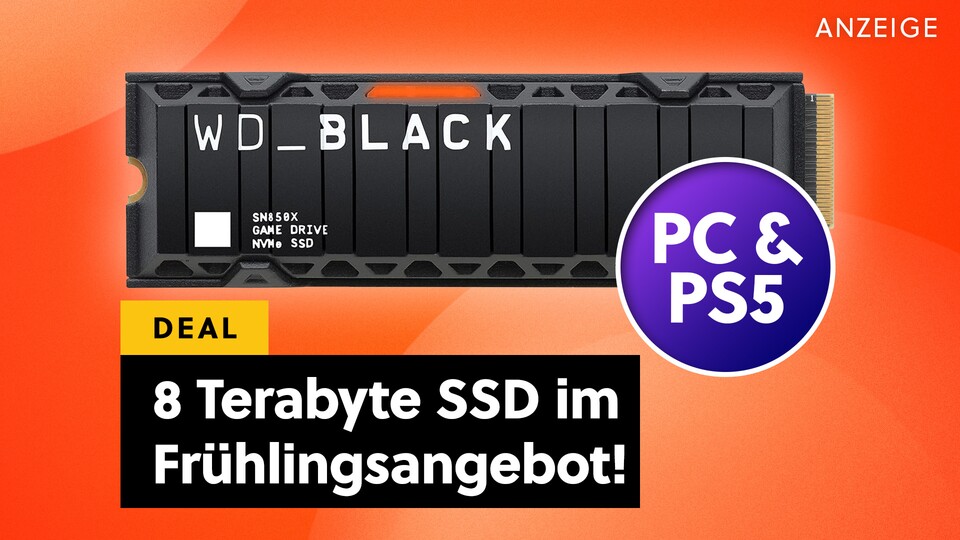 8TB Gaming-SSD für PC & PS5 nur noch heute richtig günstig: Die Amazon ...