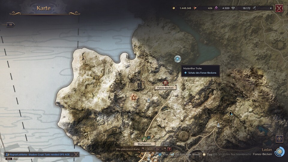 Throne and Liberty: So findet ihr den Schatz des Fonos-Beckens