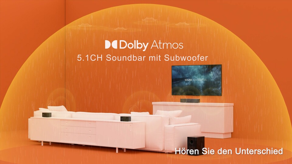 Kabelloses 5.1 Soundsystem mit Dolby Atmos zum absoluten ...