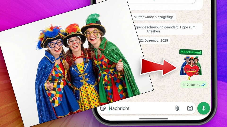 WhatsApp: So erstellt ihr einen persönlichen Sticker in unter einer Minute