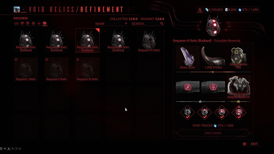 Warframe: So bekommt ihr die Requiem Relics und besiegt die Kuva Lich