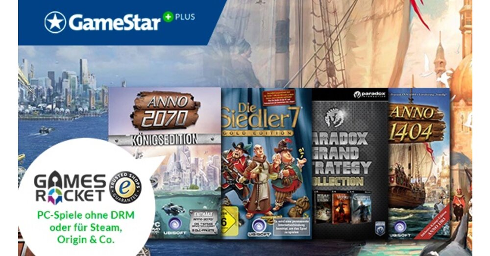 Strategie-Ausverkauf bei Gamesrocket - Siedler 7 für 6,95€, Anno 2070 ...