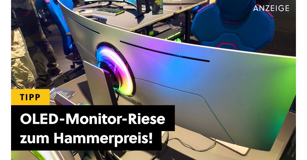 Ein riesengroßer OLED-Monitor überzeugt mit starkem Preis und Farben ...