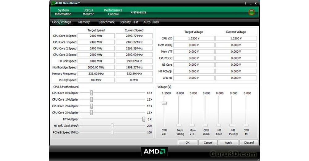 Neue Version von AMD Overdrive - Version 2.1.5