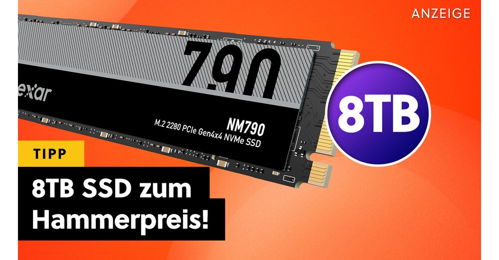8TB SSD zum Hammerpreis: Mit dieser M2 SSD habt ihr bis 2030 keine ...